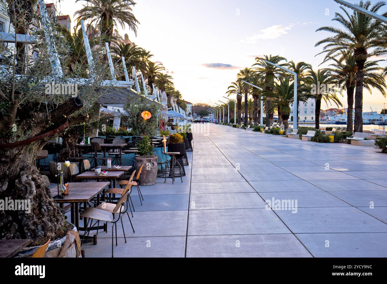 Split Riva waterfront colorful view Stock Photo - Alamy