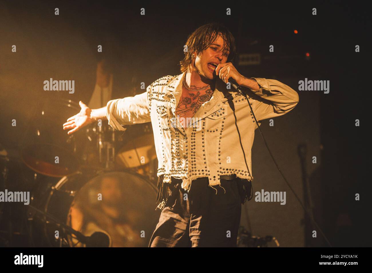 Copenhagen, Denmark. 23rd, October 2024. The Danish punk group Iceage ...