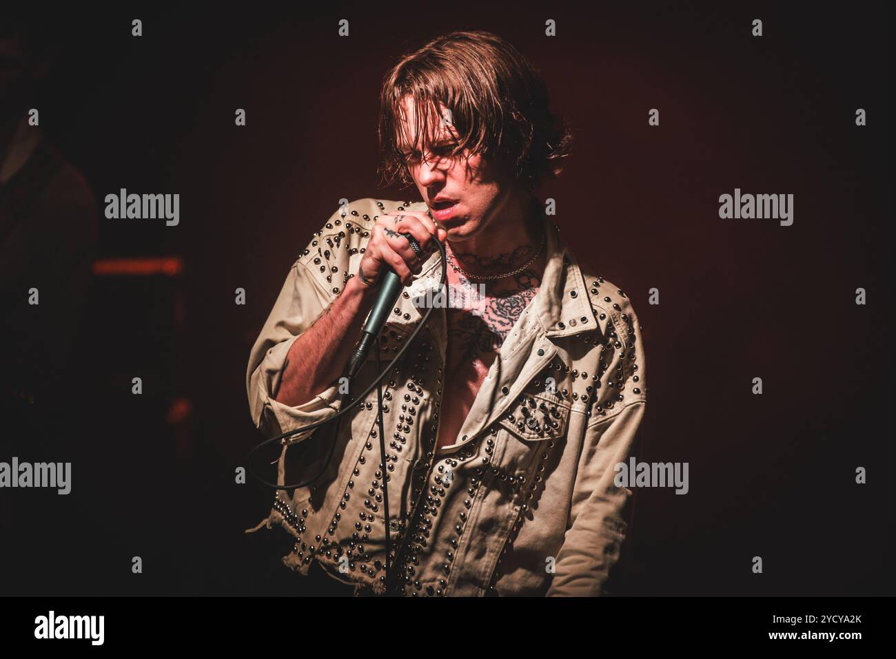 Copenhagen, Denmark. 23rd, October 2024. The Danish punk group Iceage ...