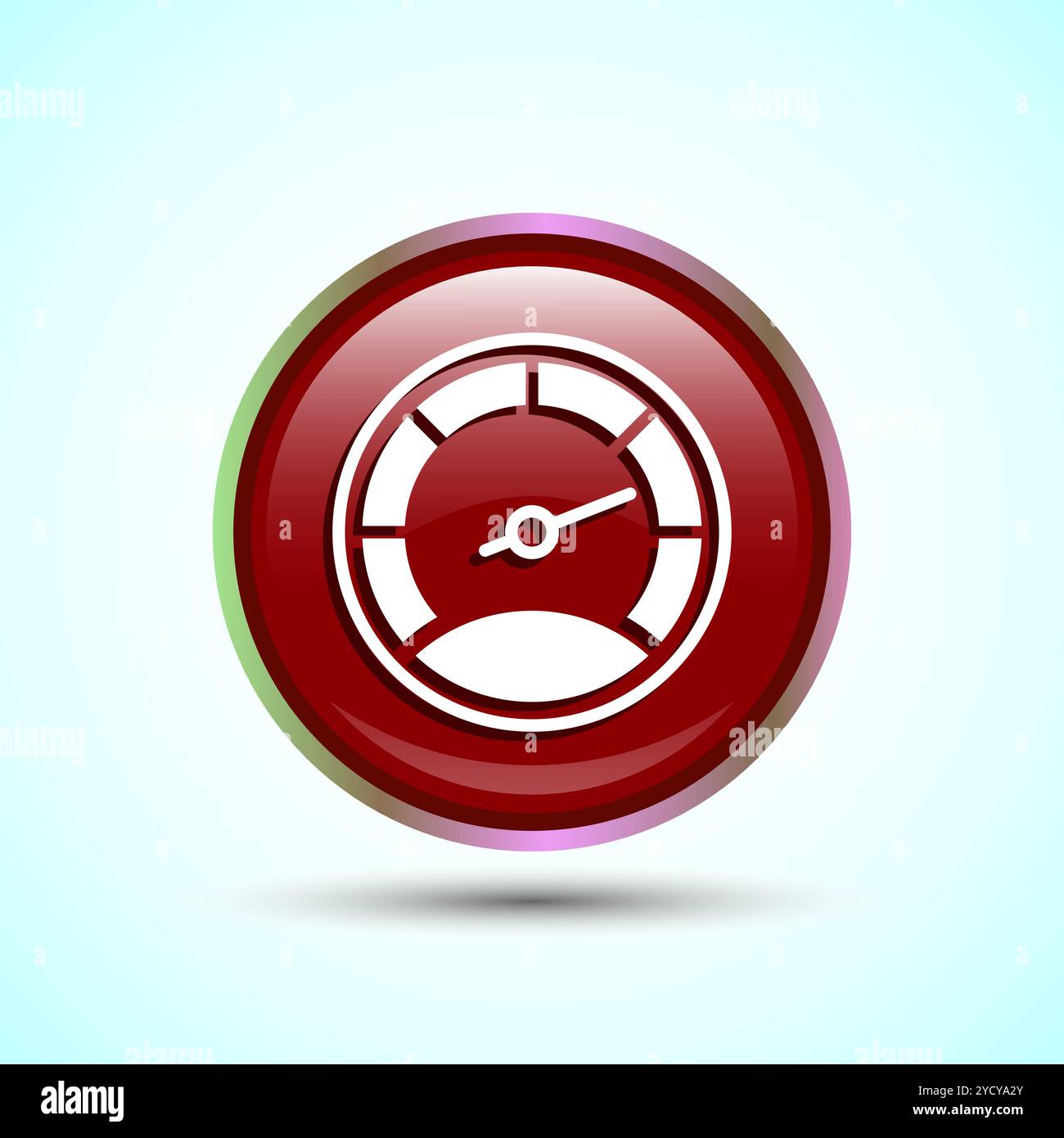 Speedometer Icon design illustration, Speed indicator sign symbol ...