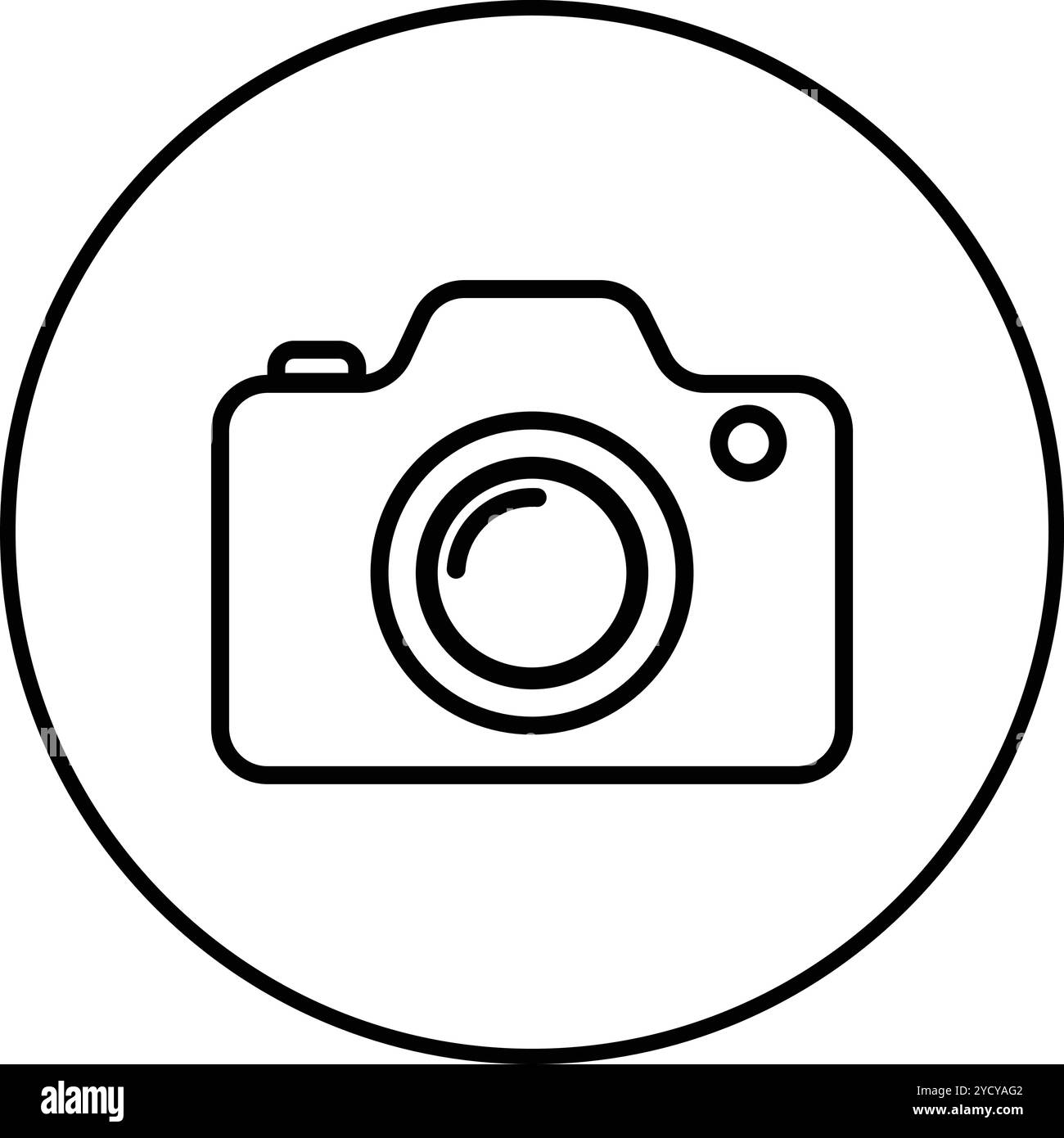 Camera outline icon hi-res stock photography and images - Alamy