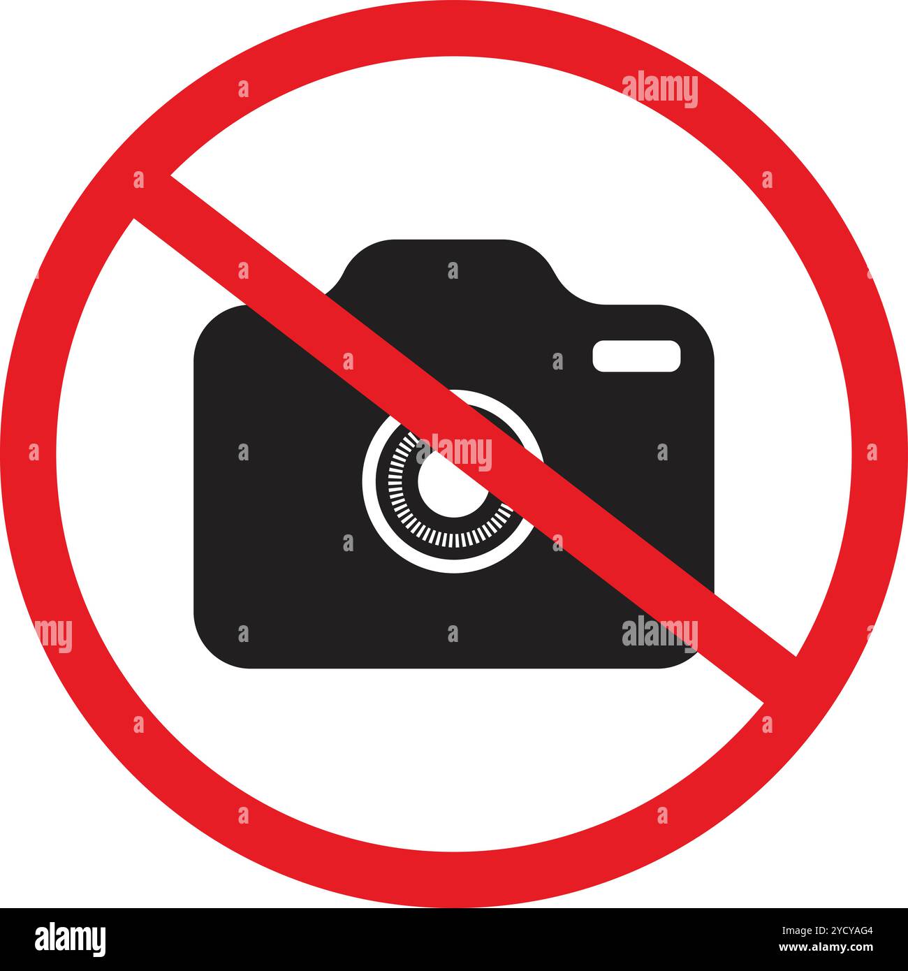 Camera not allowed icon vector Stock Vector Image & Art - Alamy