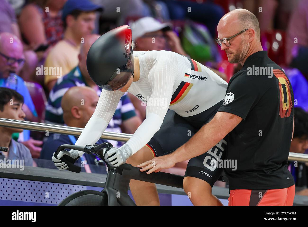 Paris, France. 11th Aug, 2024. Olympics, Paris 2024, cycling, track ...