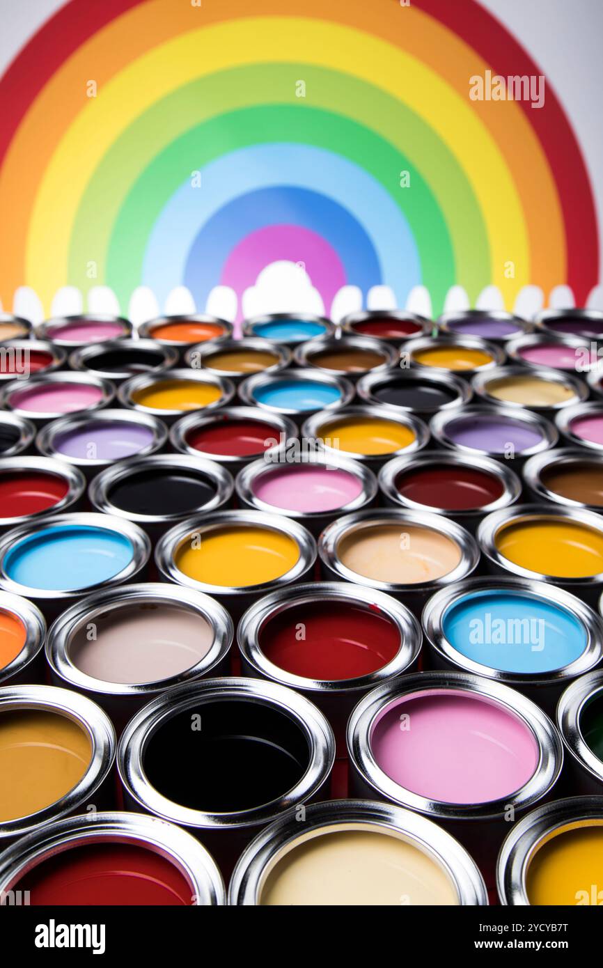 Cans color paint rgb hi-res stock photography and images - Alamy