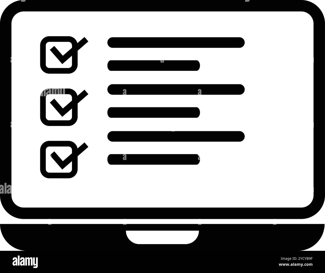 Online form screen Stock Vector Images - Alamy
