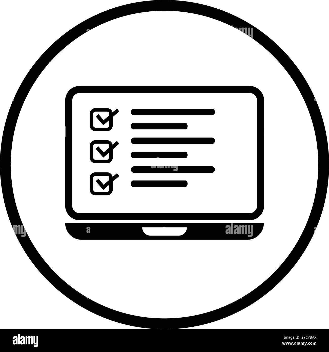 Online form screen Stock Vector Images - Alamy
