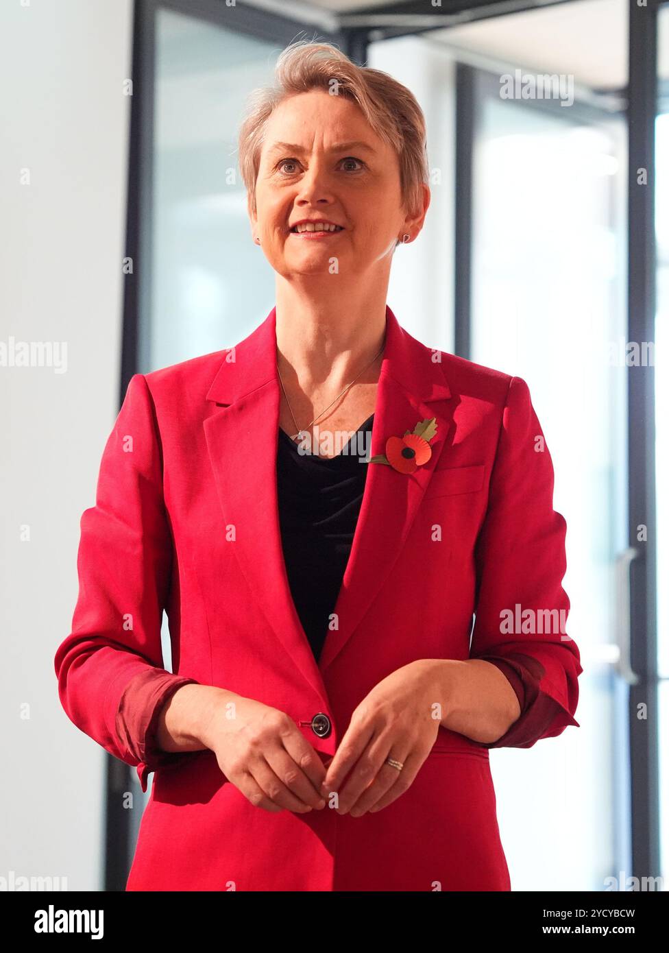 Home Secretary Yvette Cooper during a visit to the Black Cultural ...