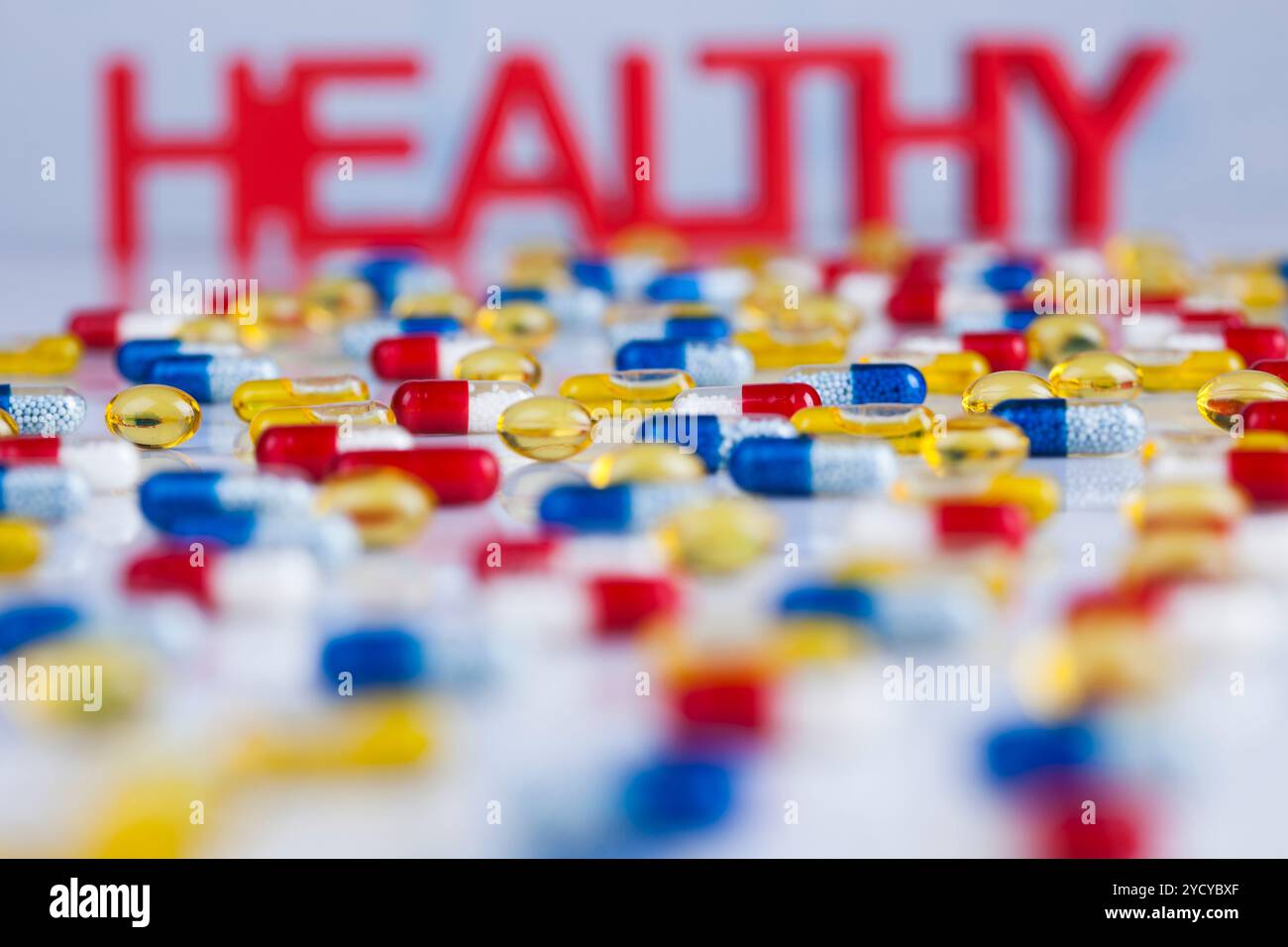 Healthy background, Pills, Tablets, Capsule background Stock Photo - Alamy
