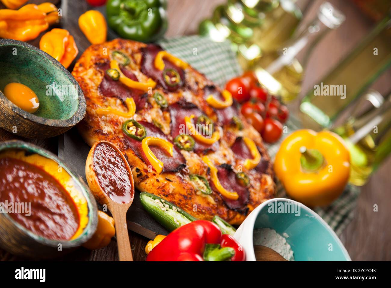 Italy food pizza cooking restaurant hi-res stock photography and images ...