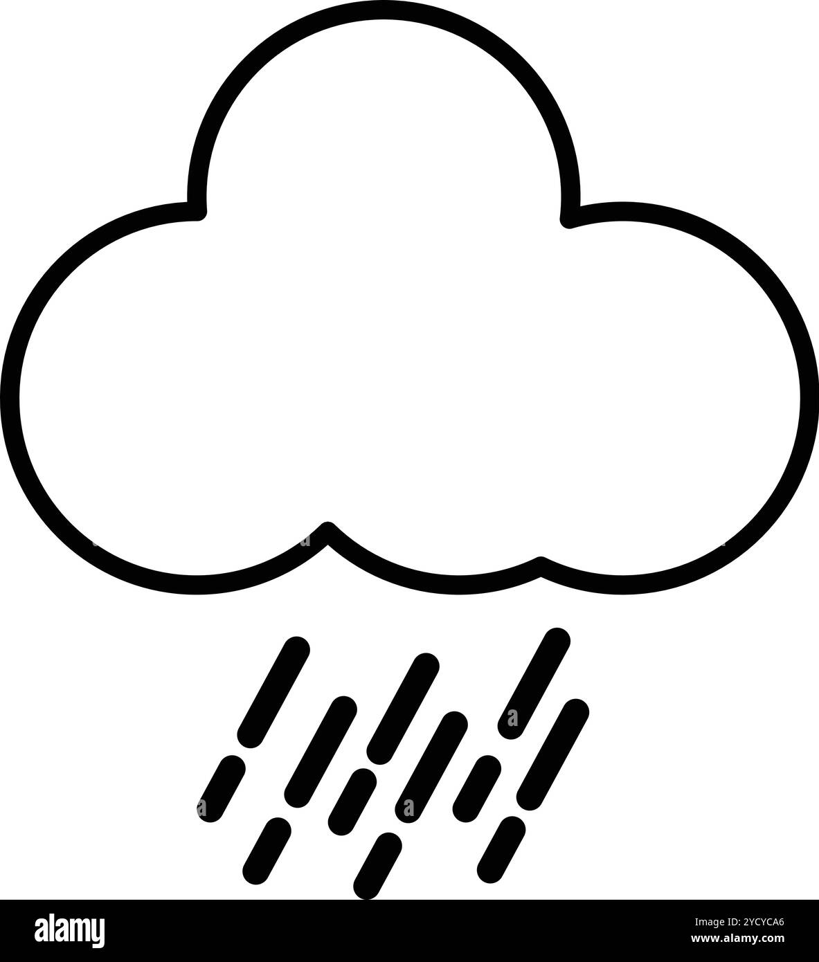 Vector cartoon weather forecast Cut Out Stock Images & Pictures - Alamy