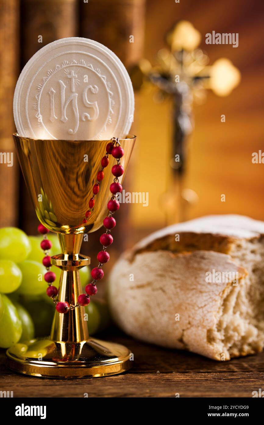 Eucharist, sacrament of communion background Stock Photo - Alamy