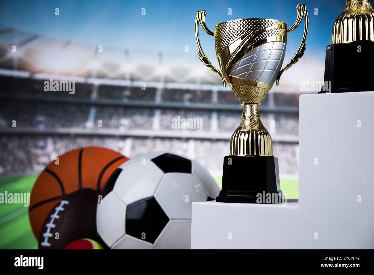 Football podium hi-res stock photography and images - Alamy