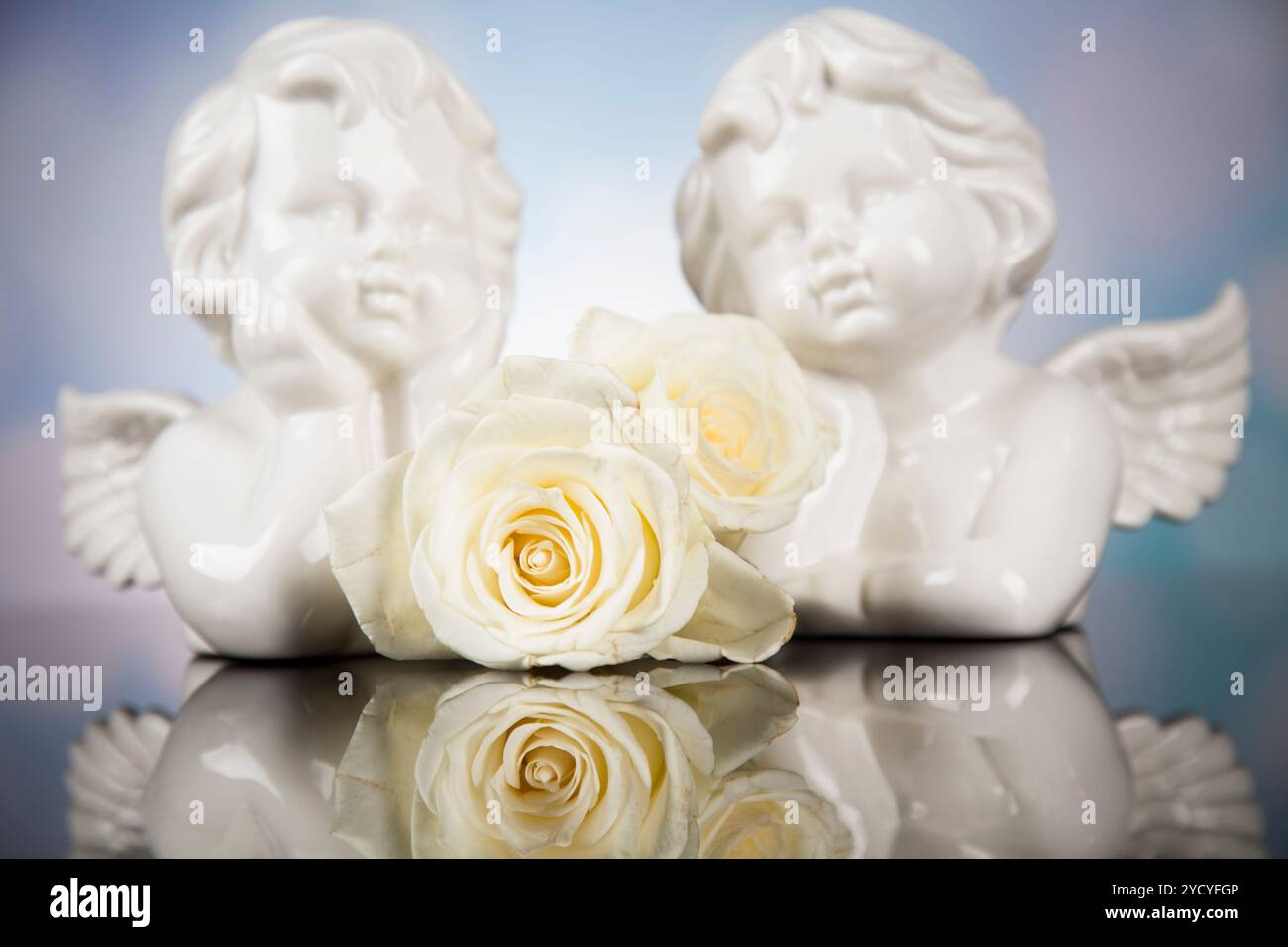 Love, Angels, Valentine's day concept, heart background Stock Photo - Alamy