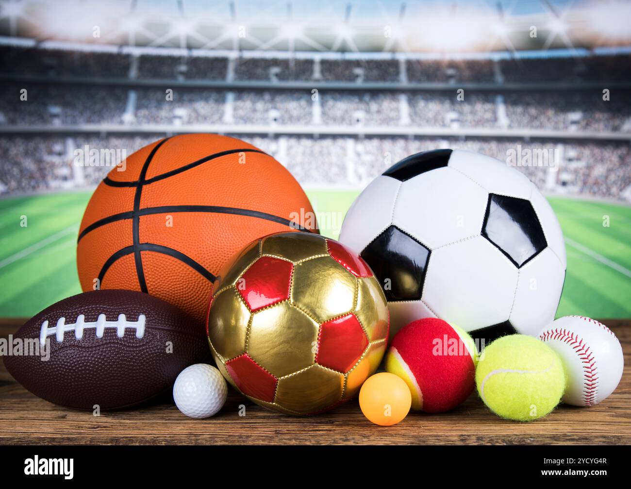 Group of sports equipment Stock Photo - Alamy