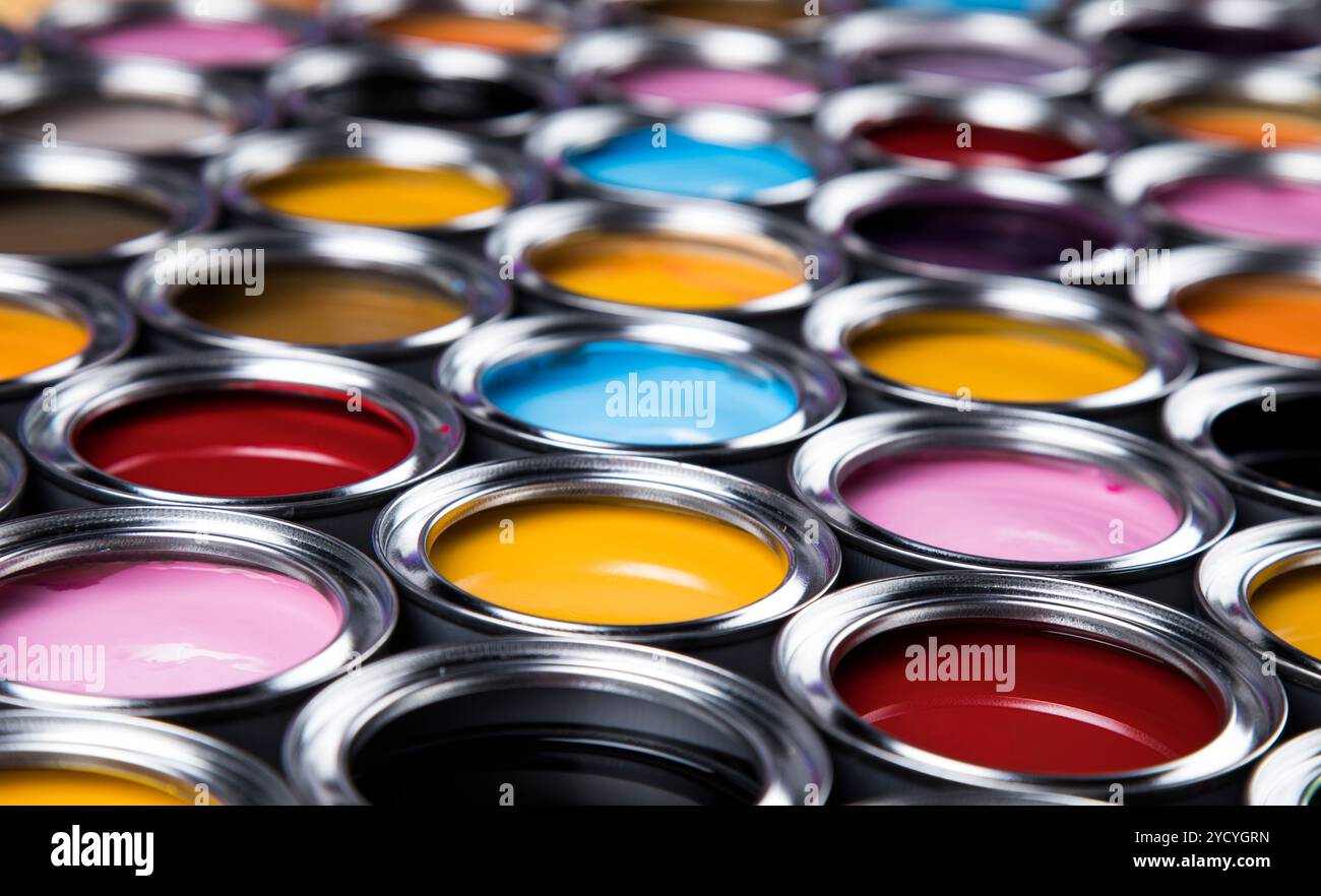 Multi color paint hi-res stock photography and images - Alamy