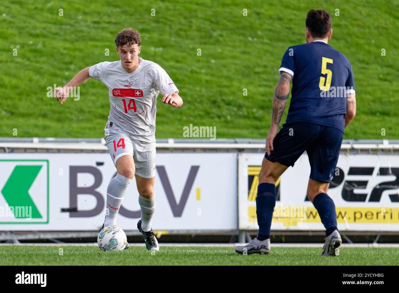 Nyon, Switzerland, October 24 2024 : David Blackwell (14 Vaud) in ...
