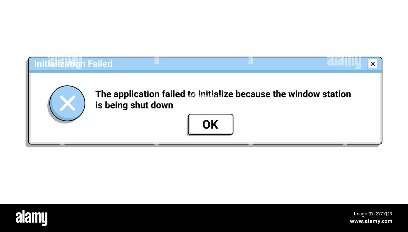 Vintage error notification in old style Stock Vector Image & Art - Alamy