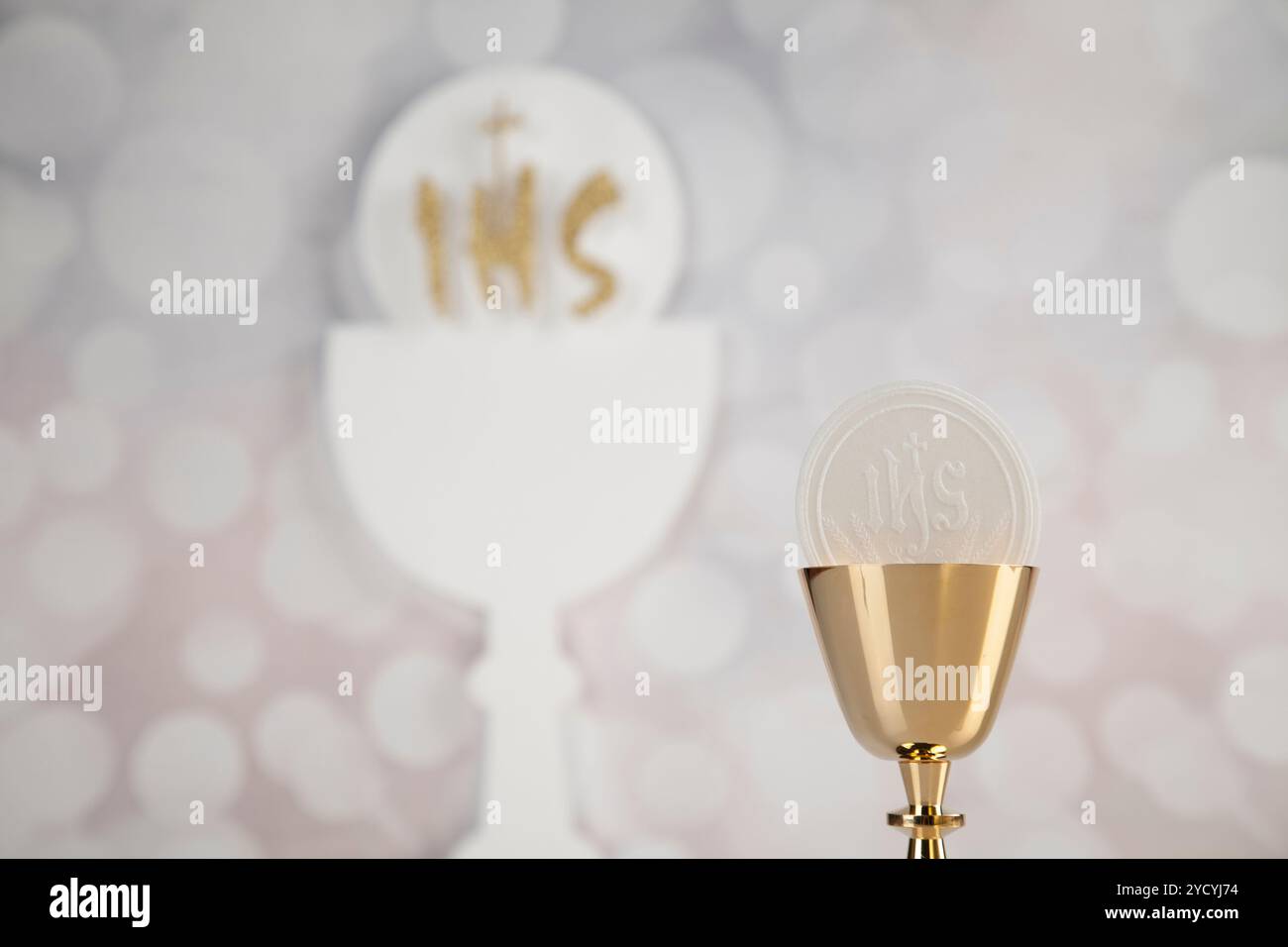 Holy communion for christianity religion, elements on white background ...