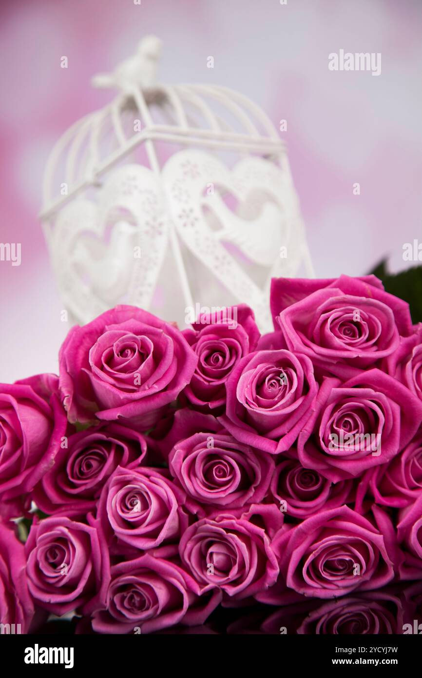 Romantic vintage love background Stock Photo - Alamy