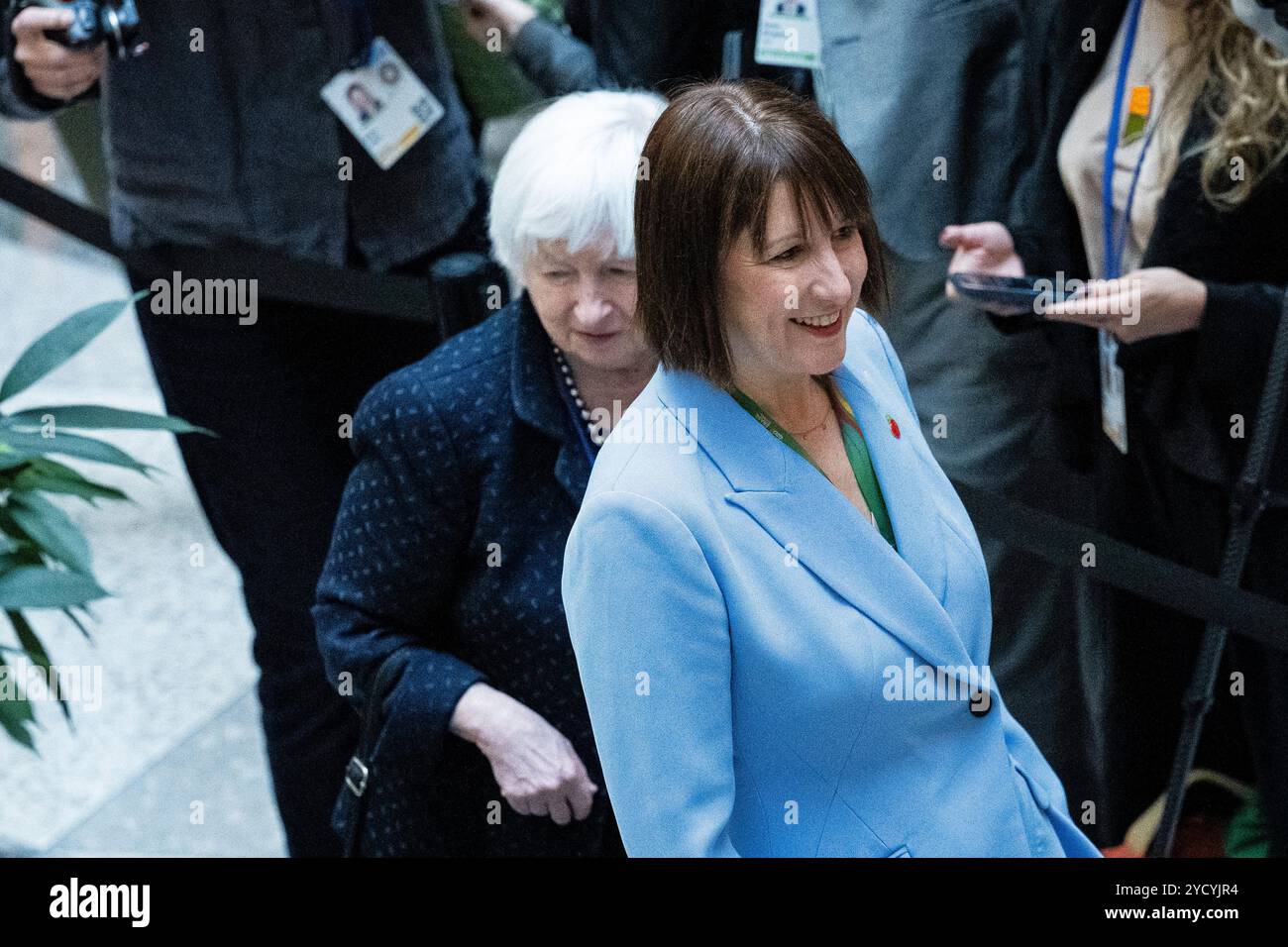 Washington, USA. 24th Oct, 2024. U.S. Treasury Secretary Janet Yellen ...