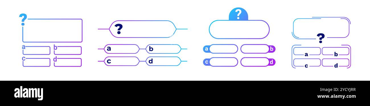 Quiz game colorful template with choice Stock Vector Image & Art - Alamy