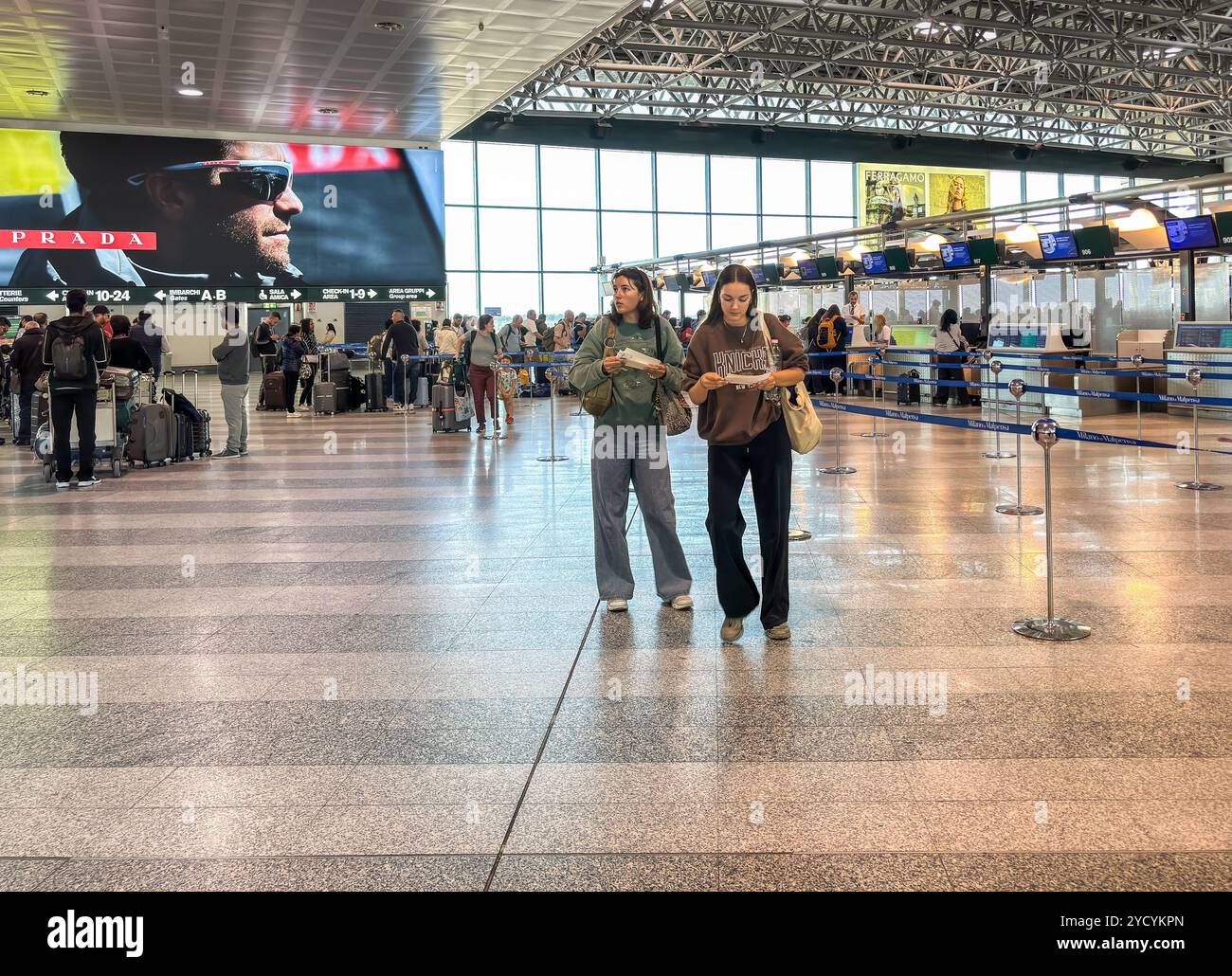 Milan Italy Airport Lin