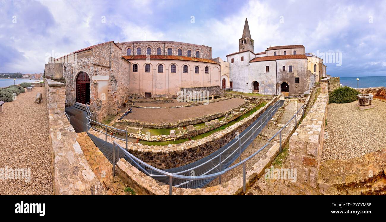 Euphrasian Basilica in Porec artefacts and Euphrasian basilica view ...
