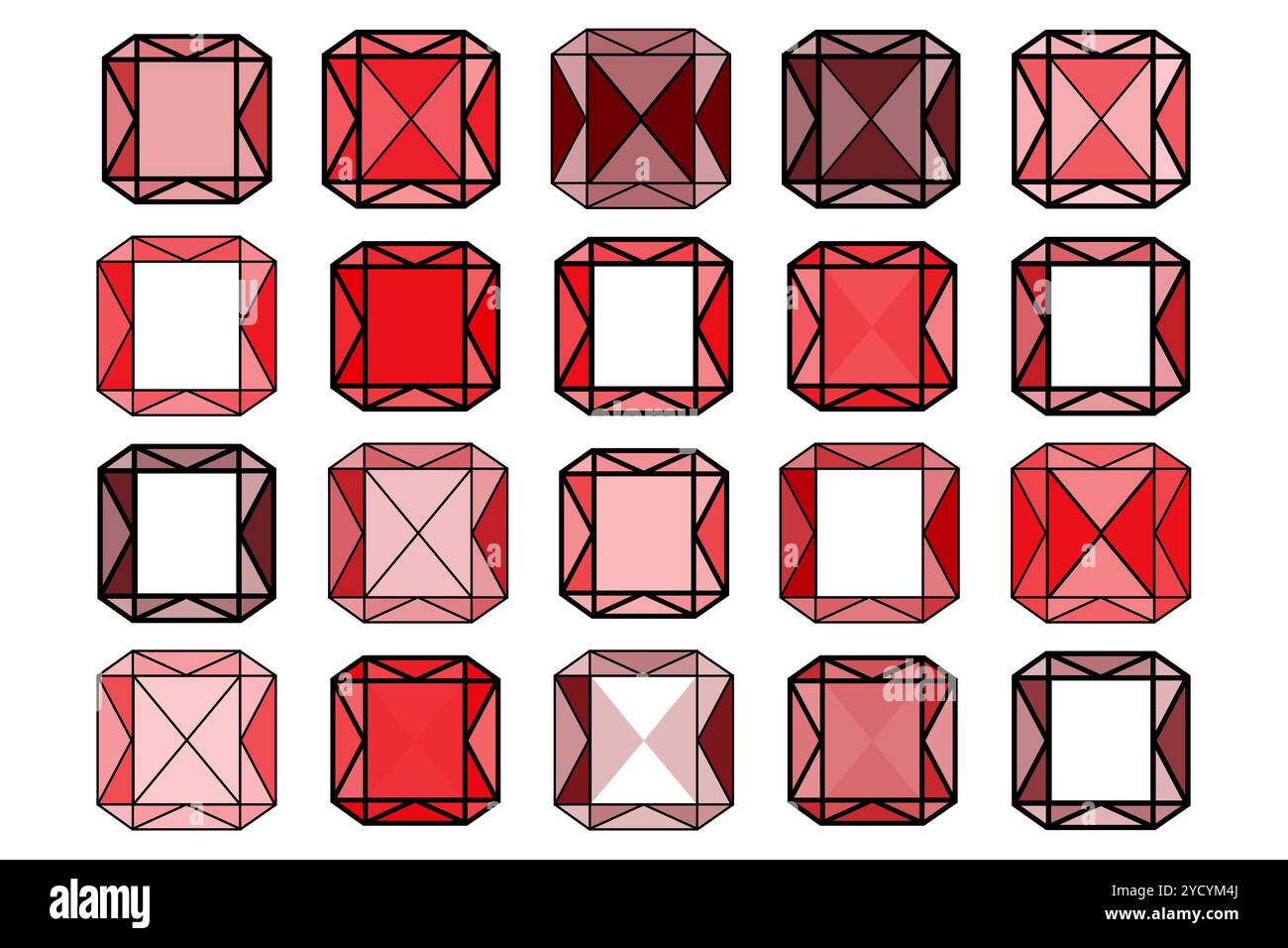 Gemstones emerald Stock Vector Images - Alamy