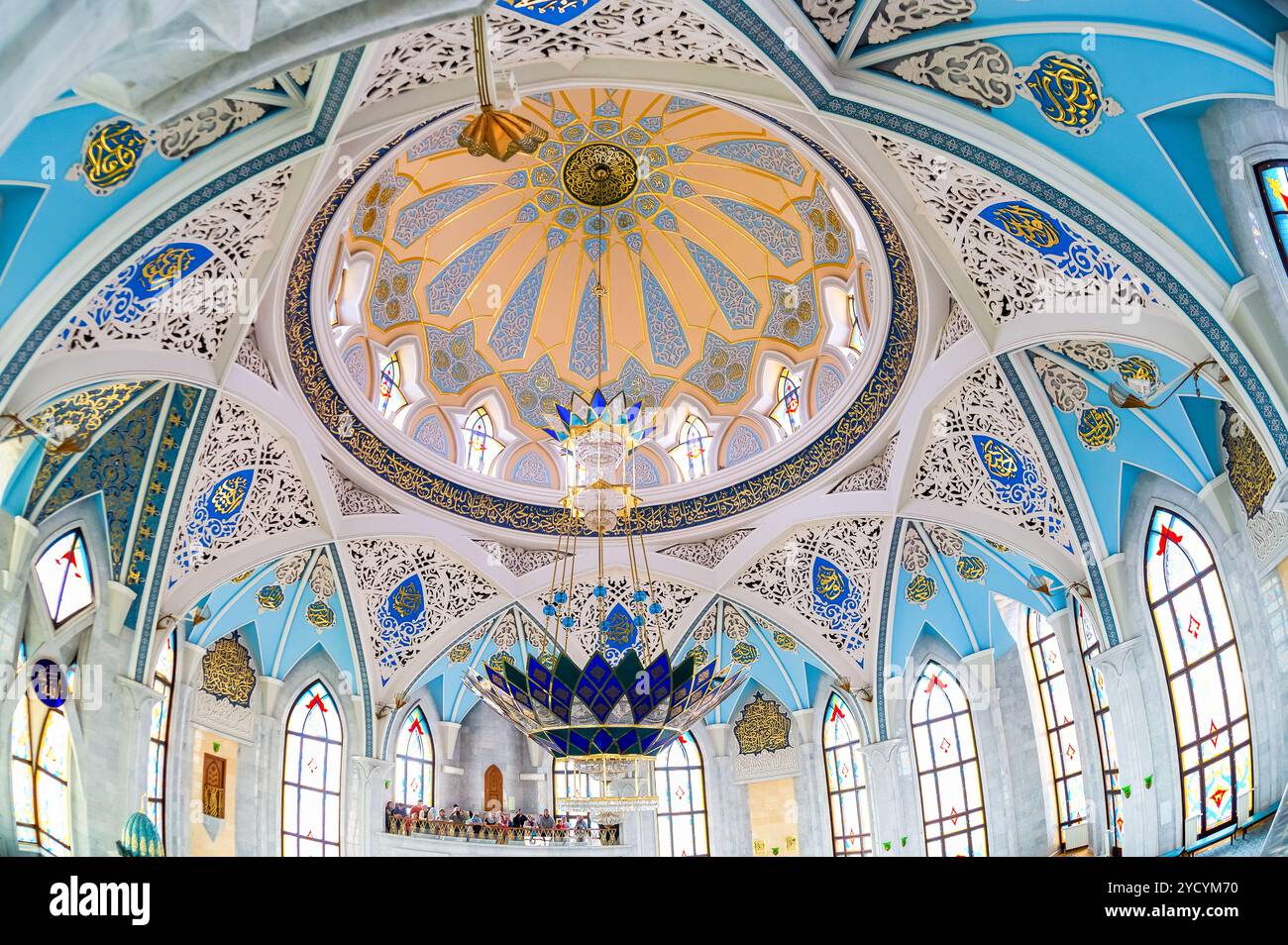 Interior of famous Kul Sharif mosque Stock Photo - Alamy