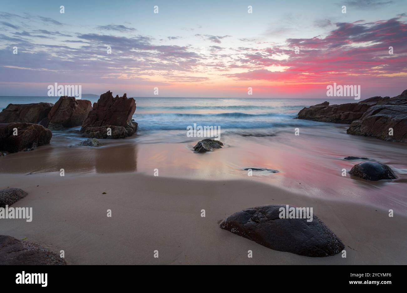 Beautiful sunrise from the beach Port Stephens Stock Photo - Alamy