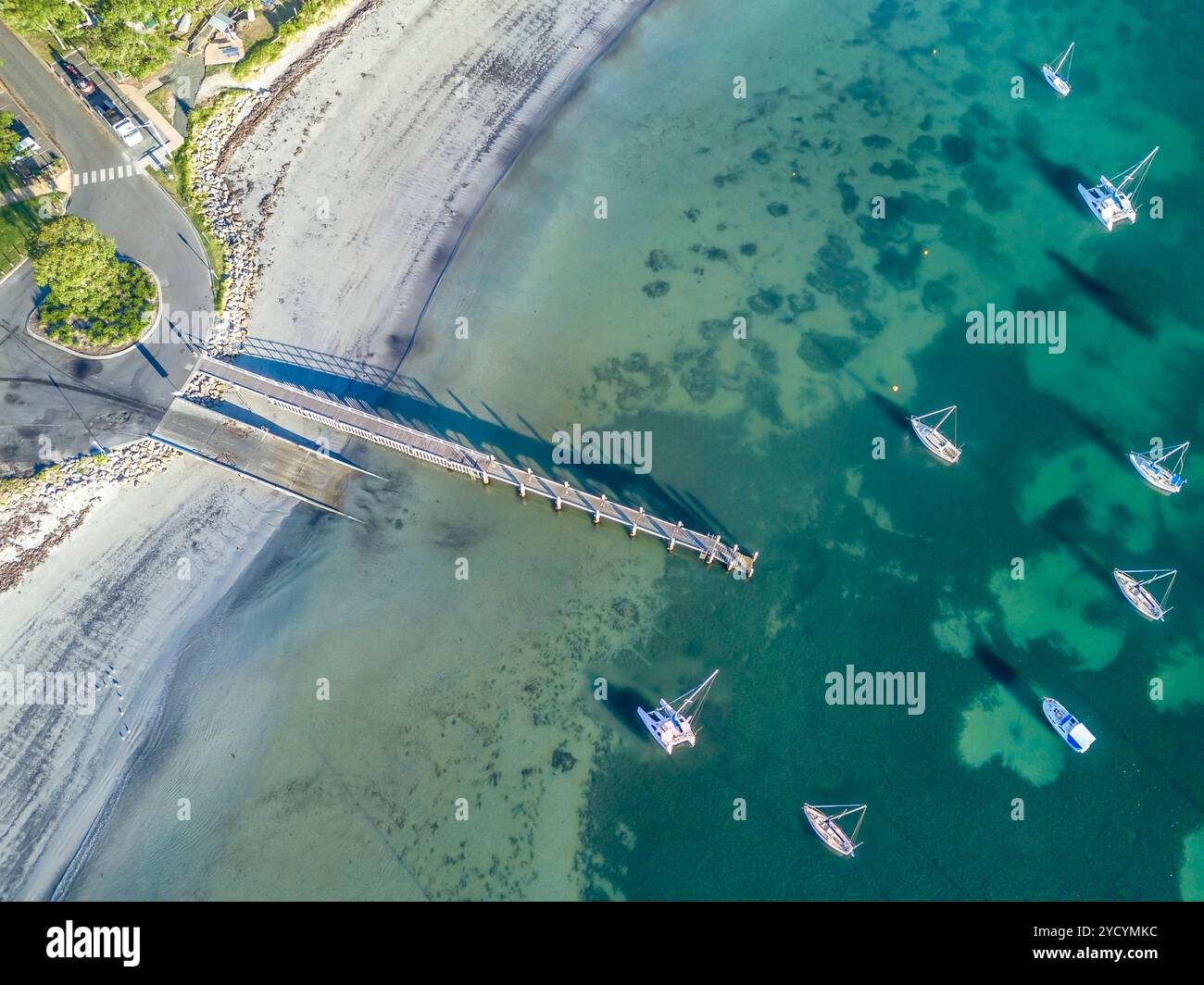 Morning seashore boat hi-res stock photography and images - Alamy