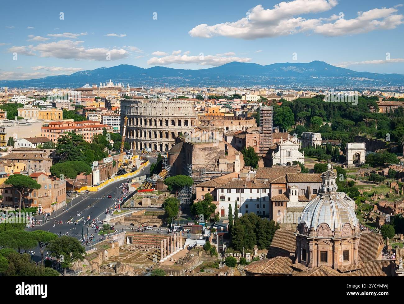 Rome coliseum from above hi-res stock photography and images - Alamy
