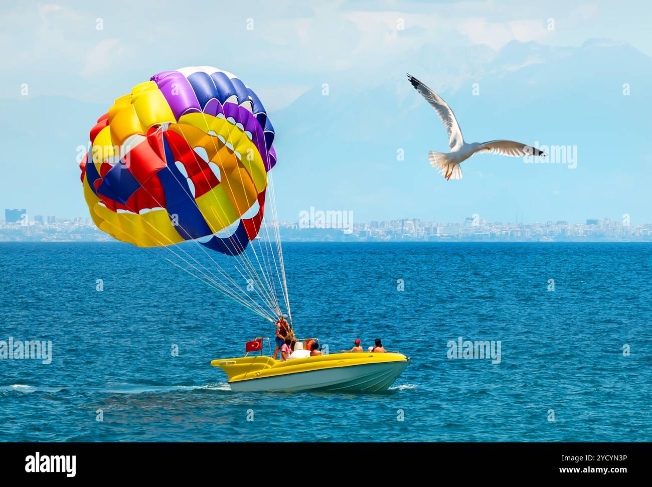 Parachute on sea Stock Photo - Alamy