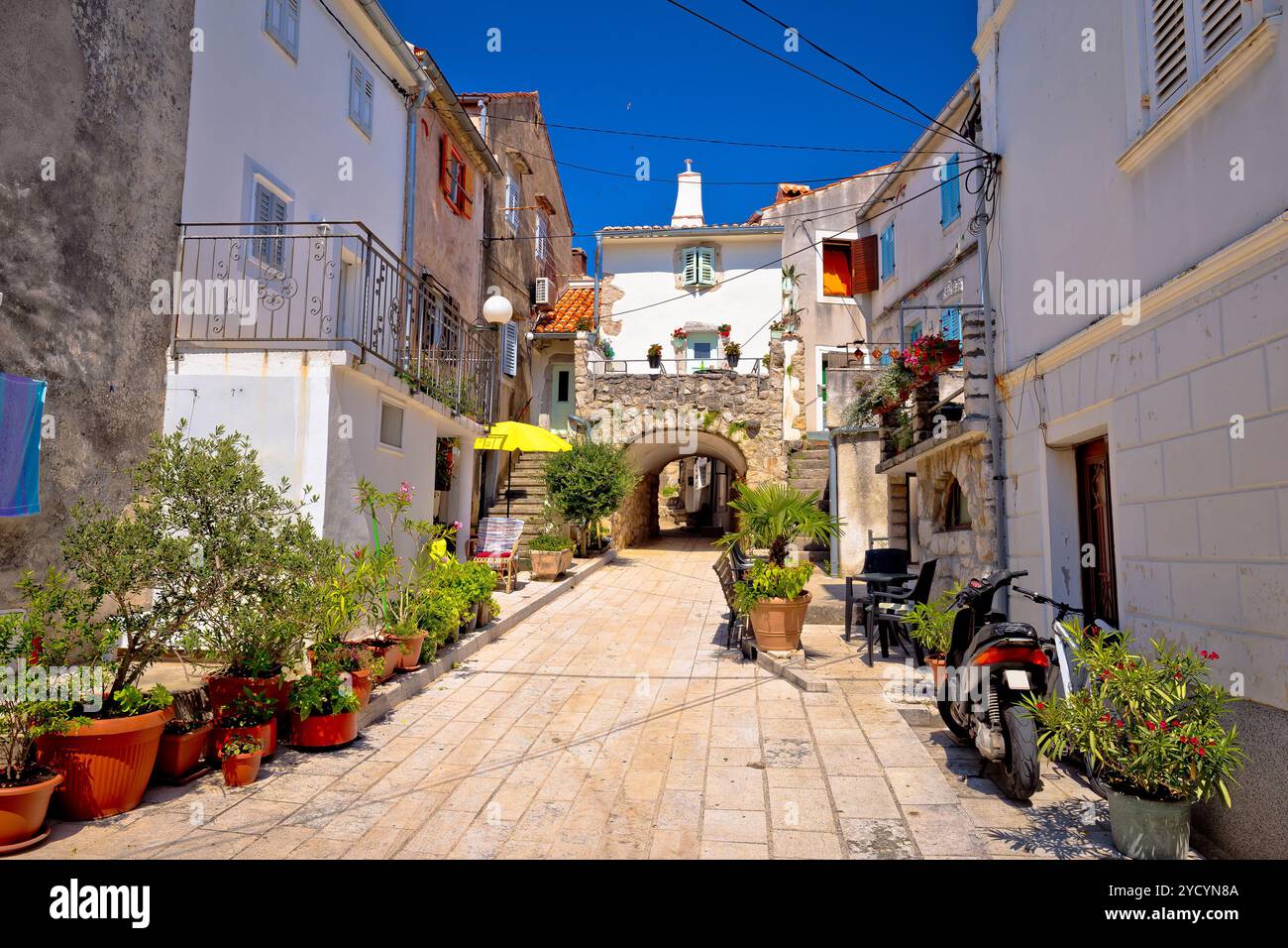 Old town omisalj krk island hi-res stock photography and images - Alamy
