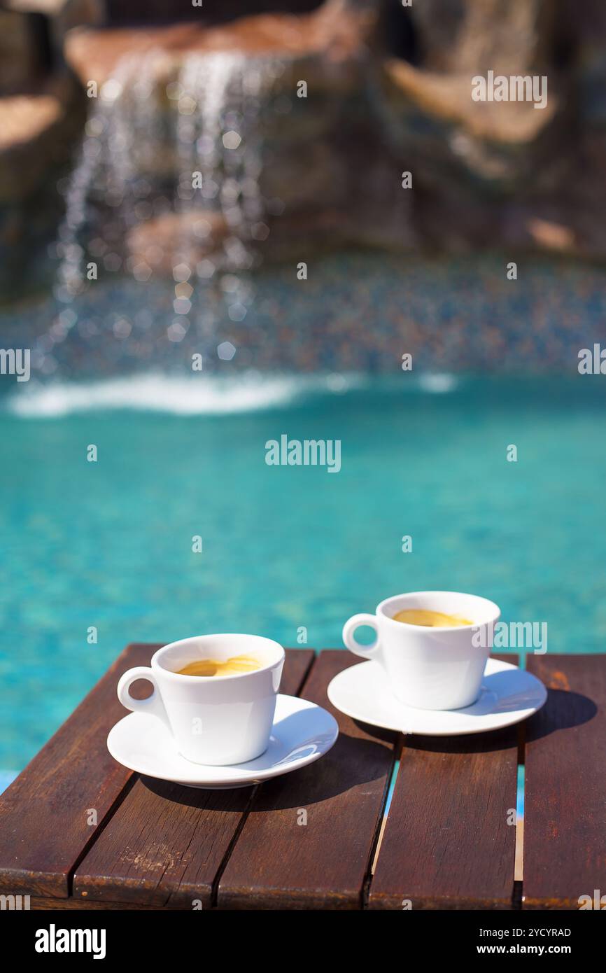 Two ceramic blue cups hi-res stock photography and images - Alamy