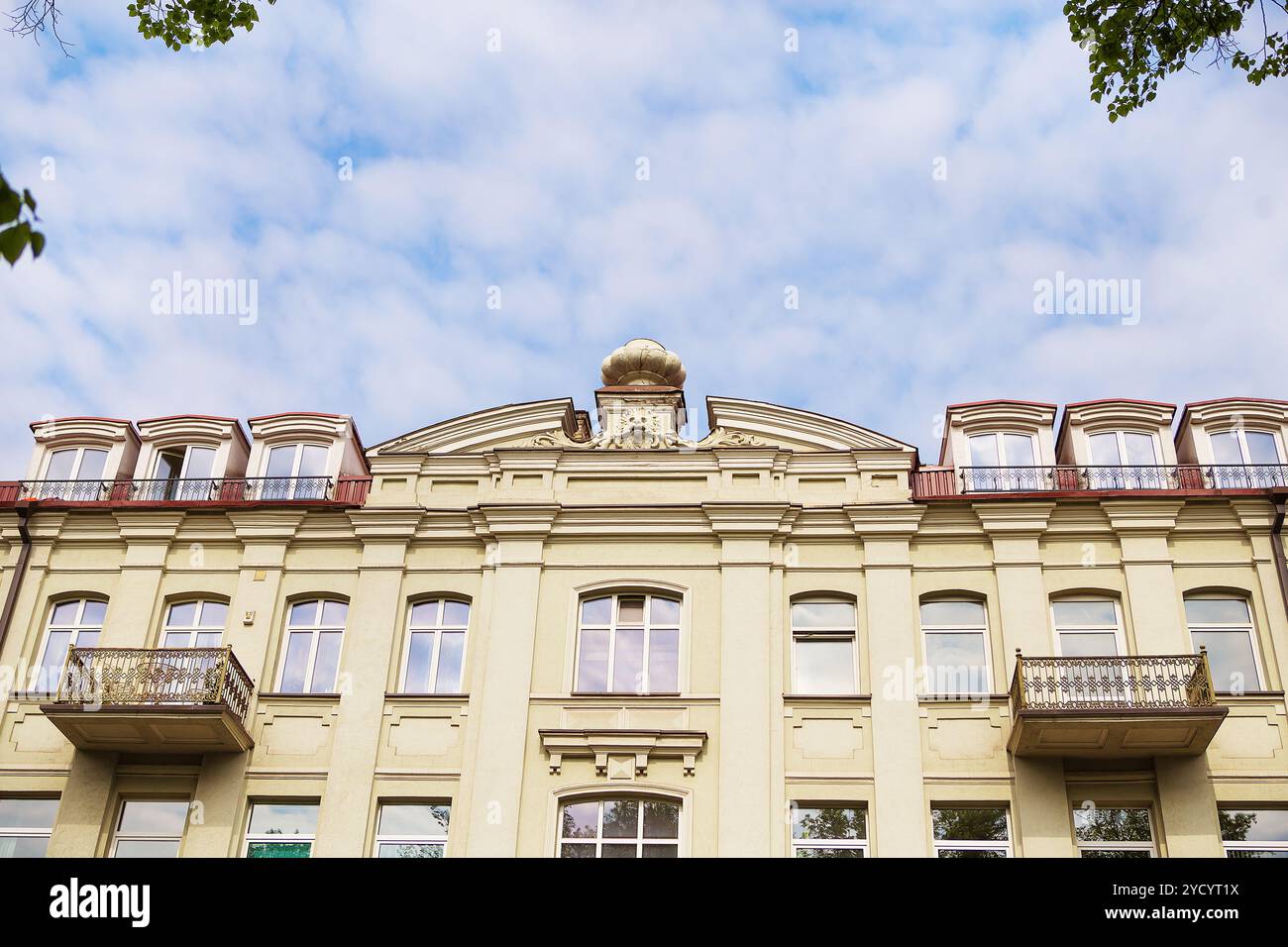Panorama of the beautiful and old city of Vilnius - the capital of ...