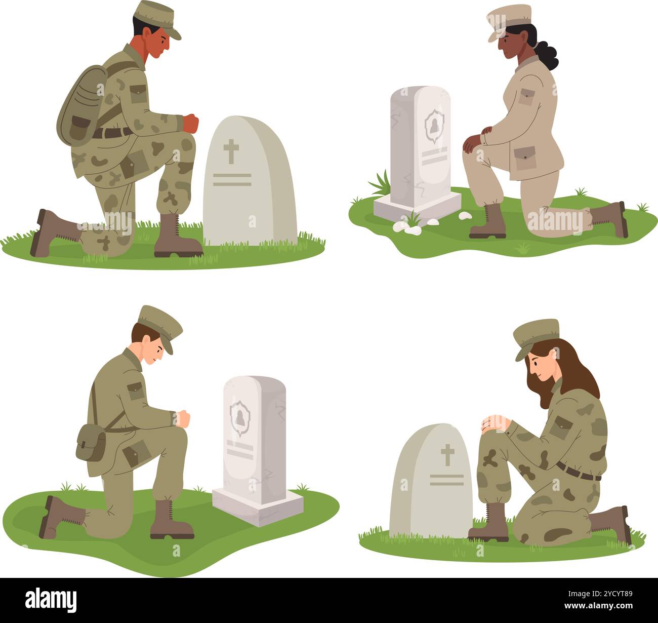 Women in military memorial Stock Vector Images - Alamy