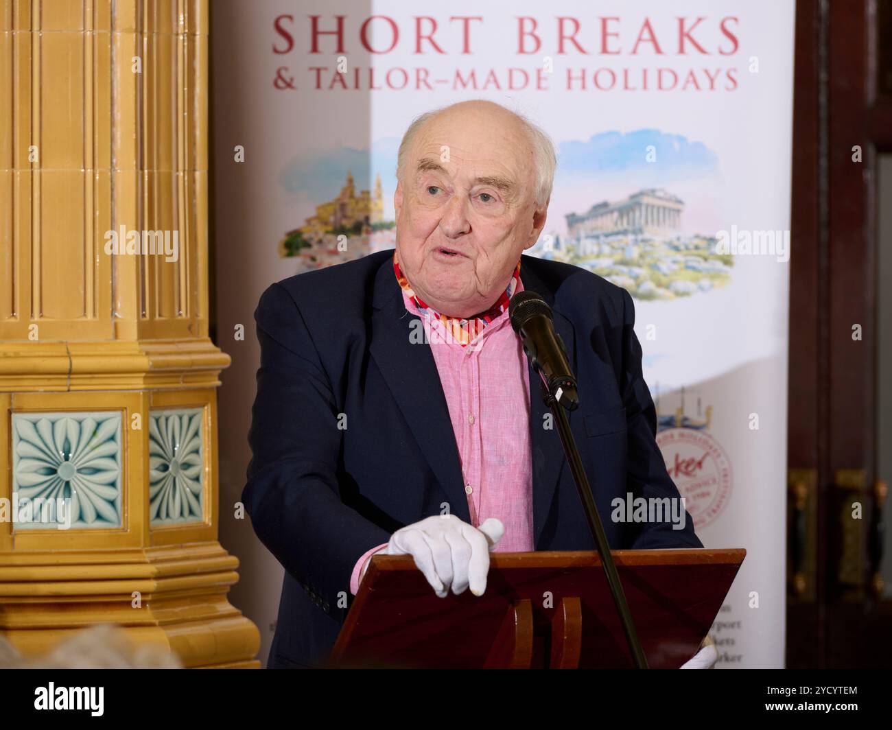 Henry Blofeld at The Oldie Literary Lunch 22/10/24 Bill Wyman, Pam ...