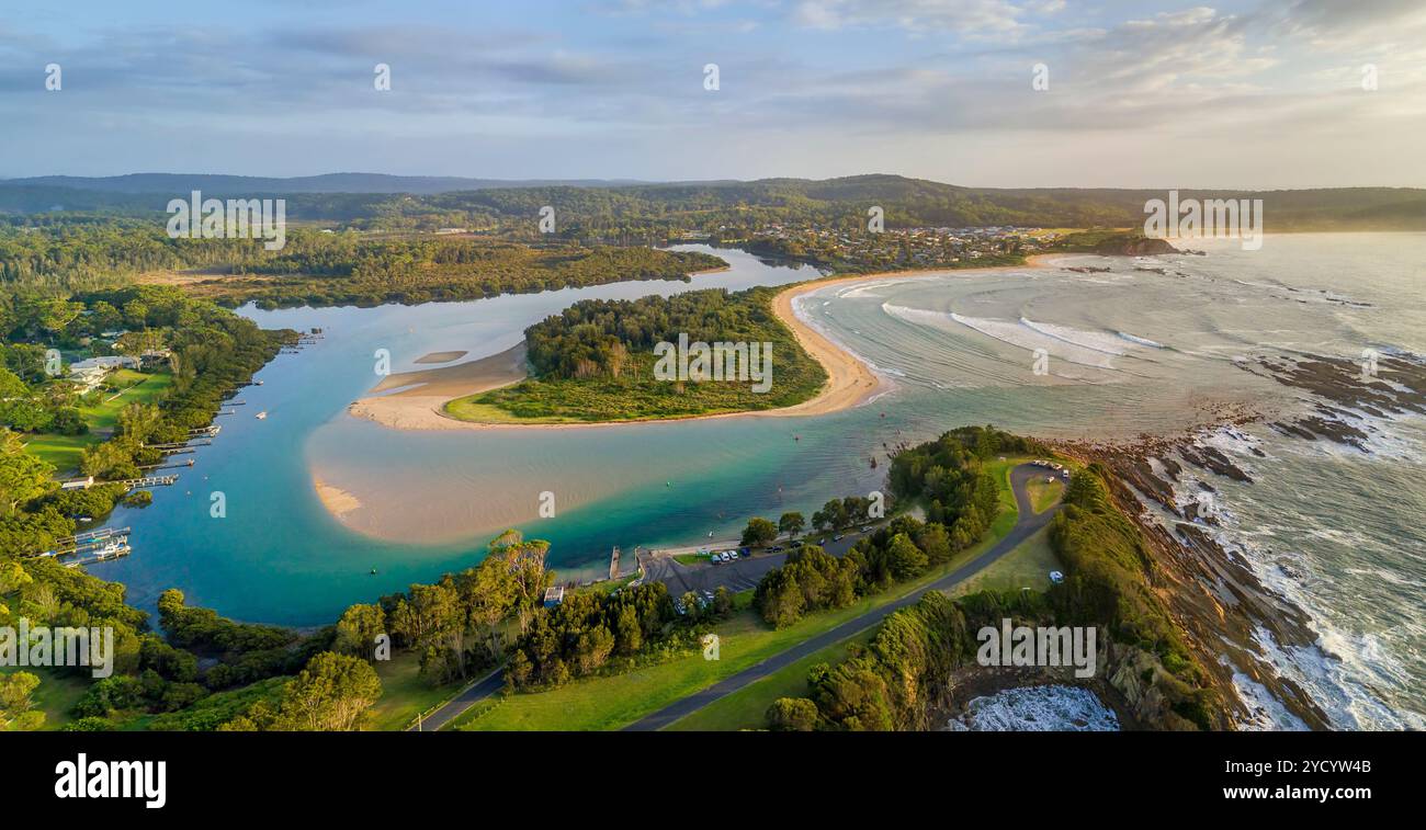 Rural panorama beach view green hi-res stock photography and images - Alamy