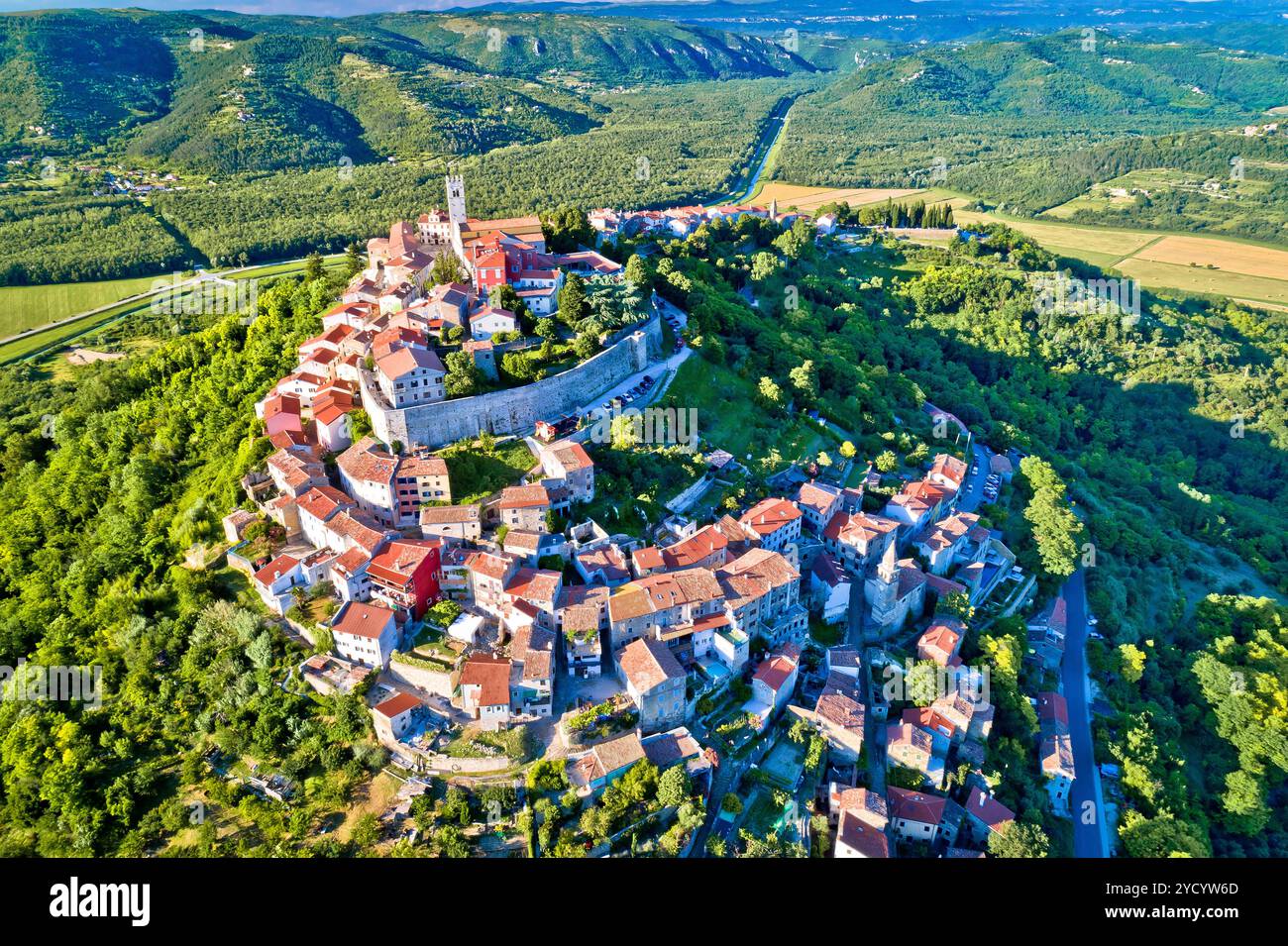 Aerial view above historical town hi-res stock photography and images ...