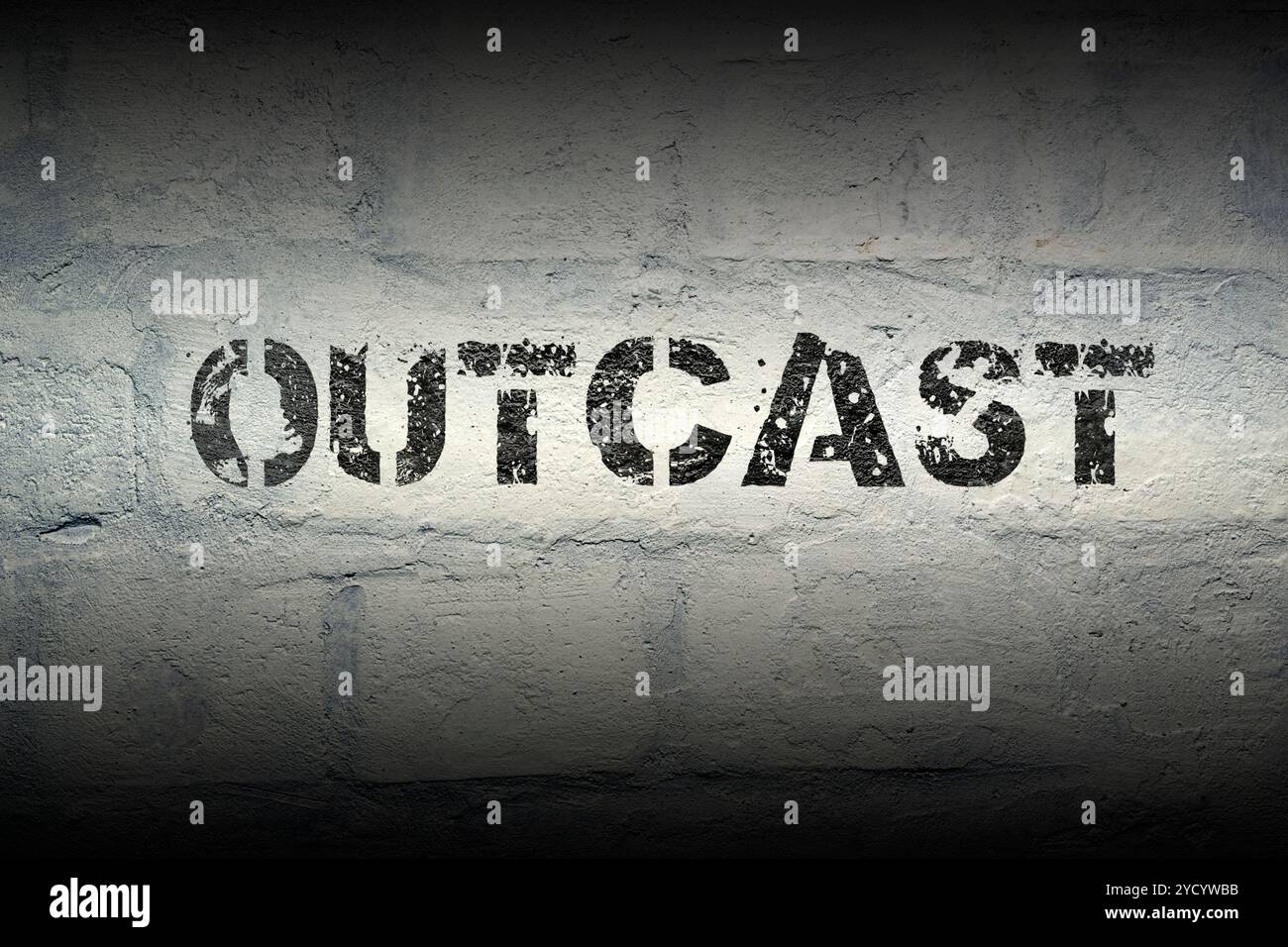 Outcast word gr Stock Photo - Alamy