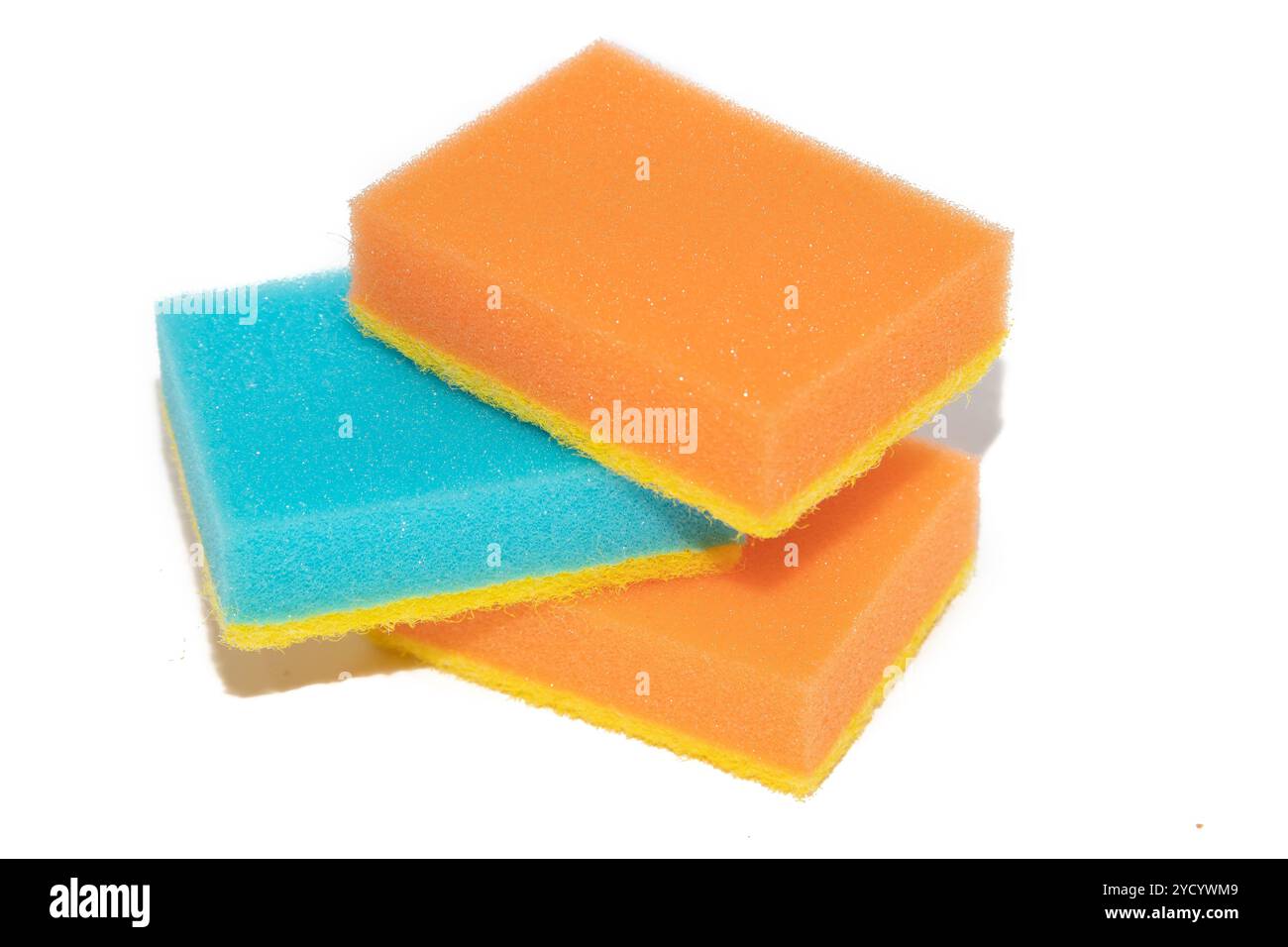 Sponges for washing dishes. Sponges for washing dishes on white ...