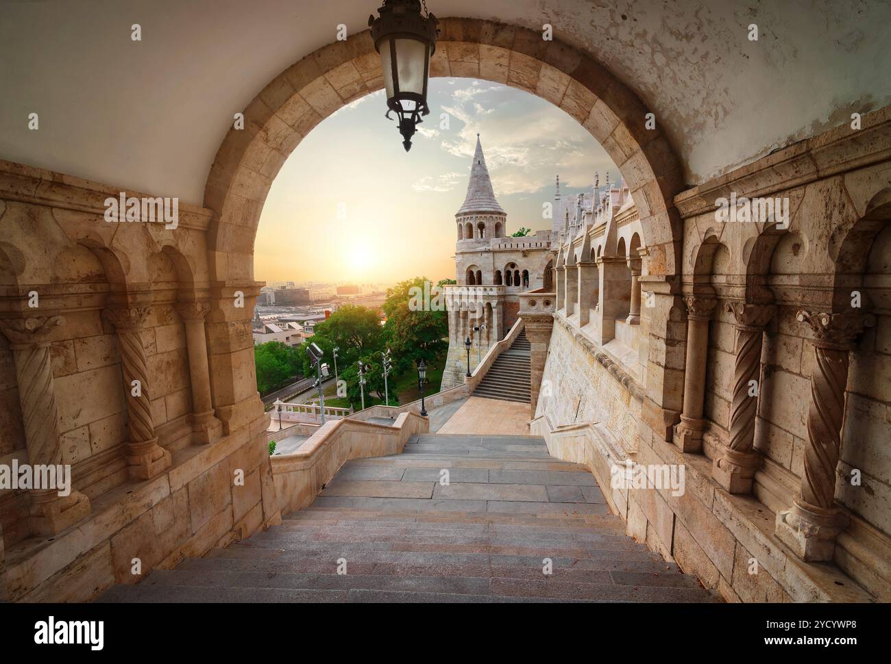 Tower in Fishing Bastion Stock Photo - Alamy