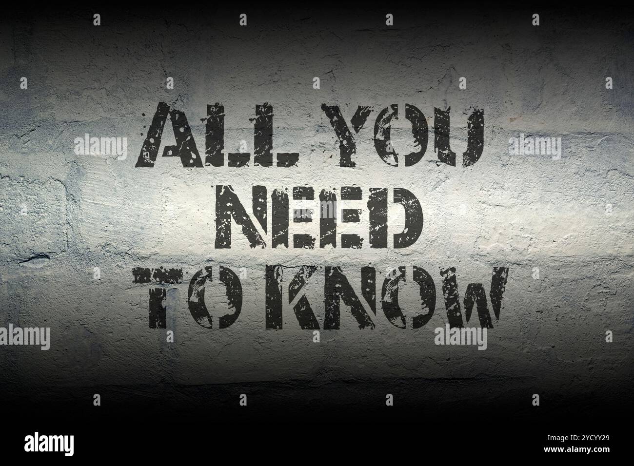 All you need to know gr Stock Photo - Alamy
