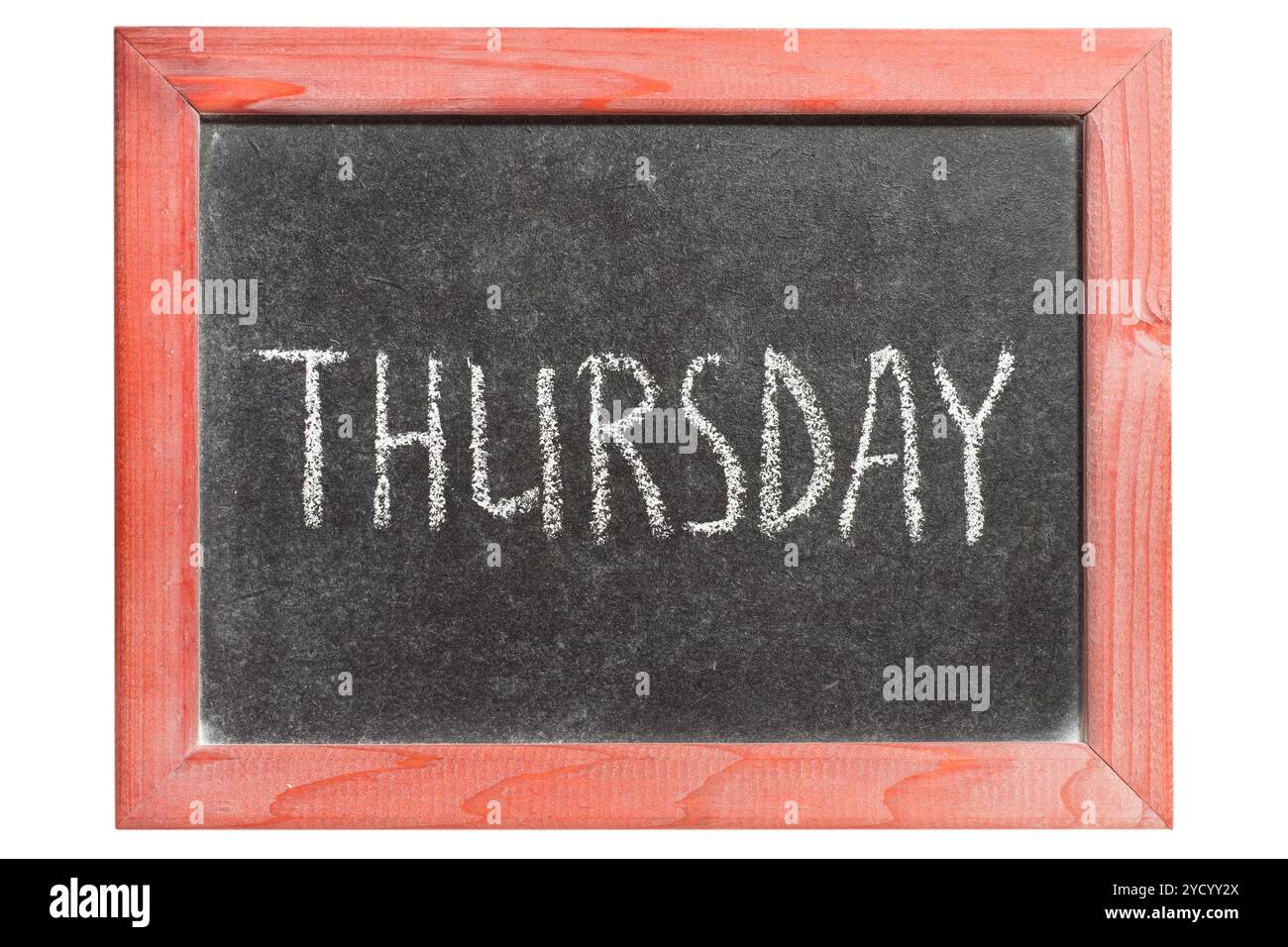 Thursday word handwritten on isolated vintage blackboard Stock Photo ...