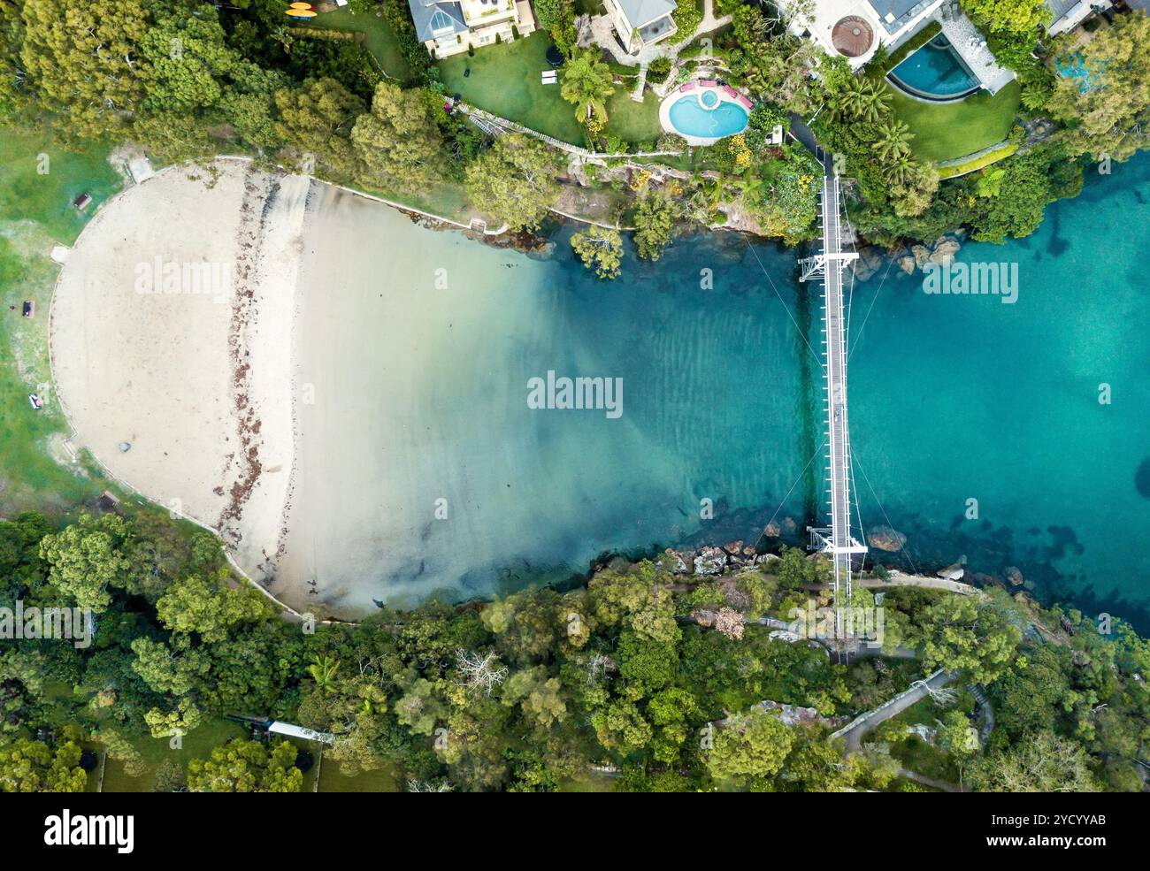 Pedestrian bridge over bay hi-res stock photography and images - Alamy