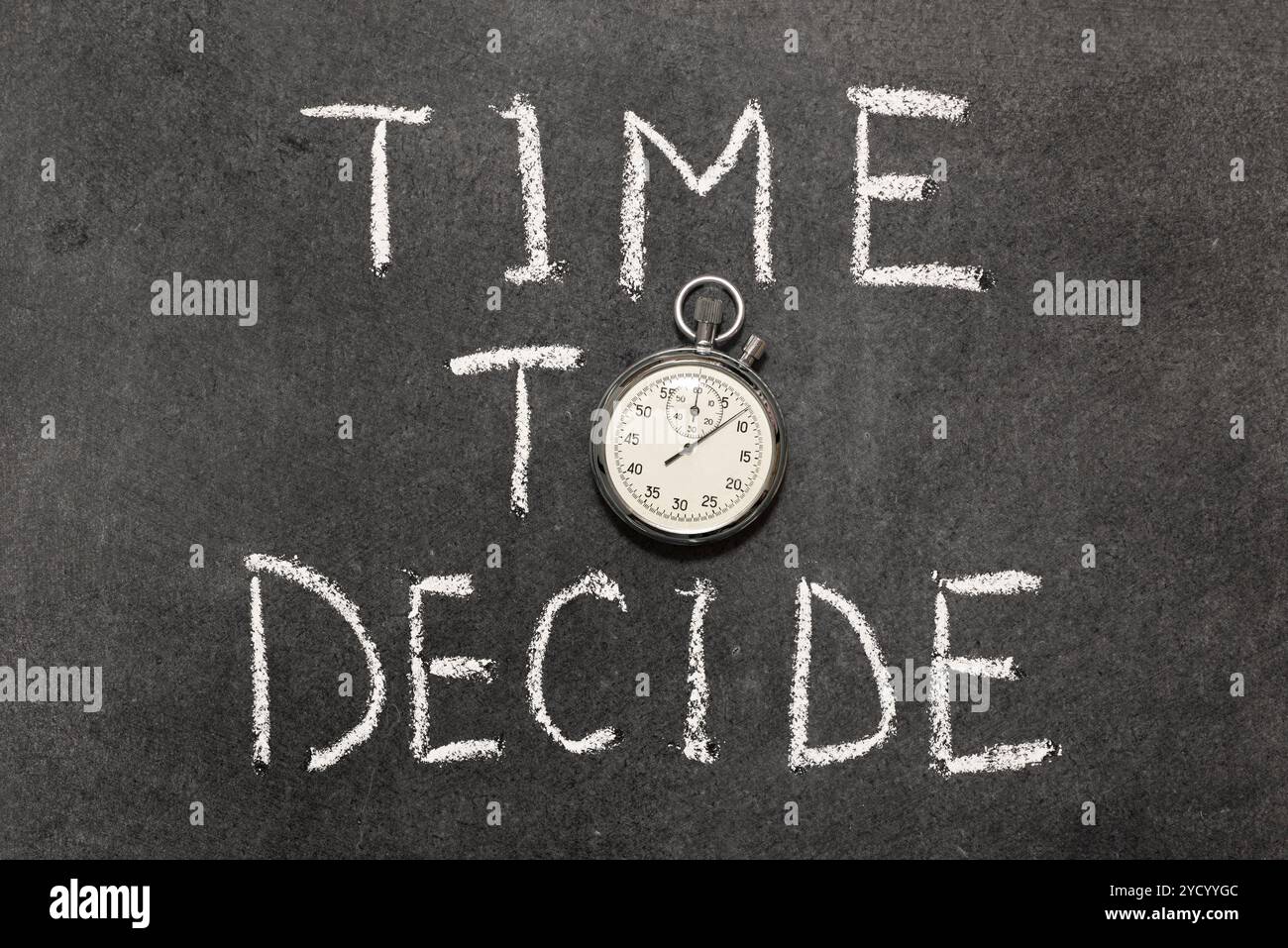 Time to decide Stock Photo - Alamy