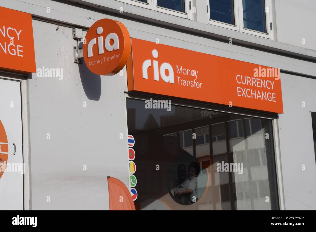 Copenhagen/ DenmarK/24 October 2024/RIA money transfer and currency ...