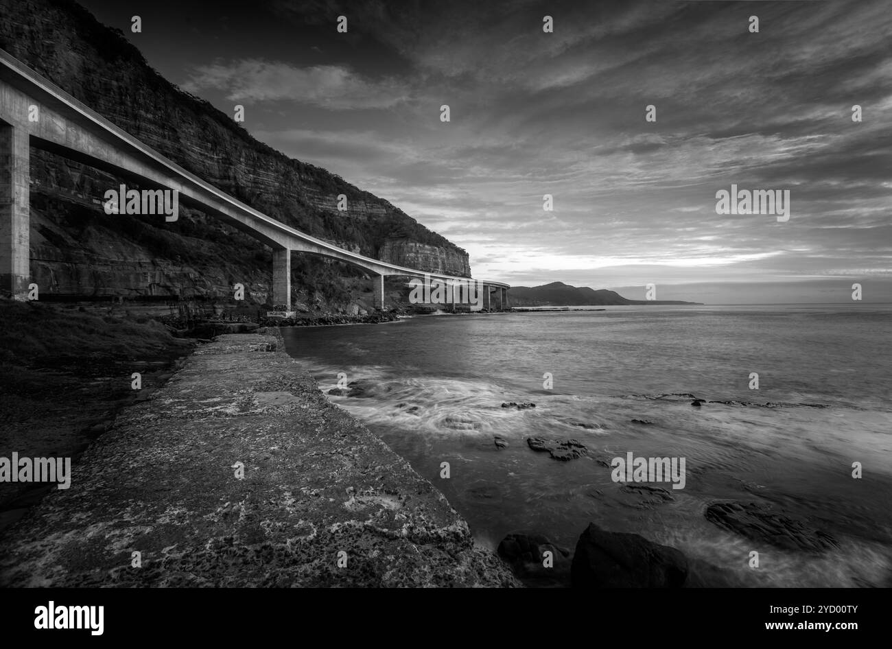 Sea Cliff Bridge on south coast Illawarra escarpment was built due to ...
