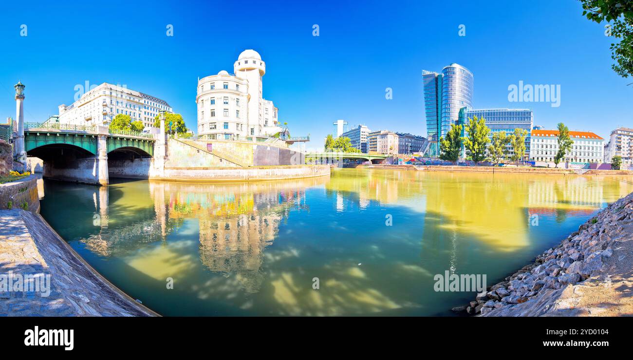 Vienna city skyline danube river hi-res stock photography and images ...
